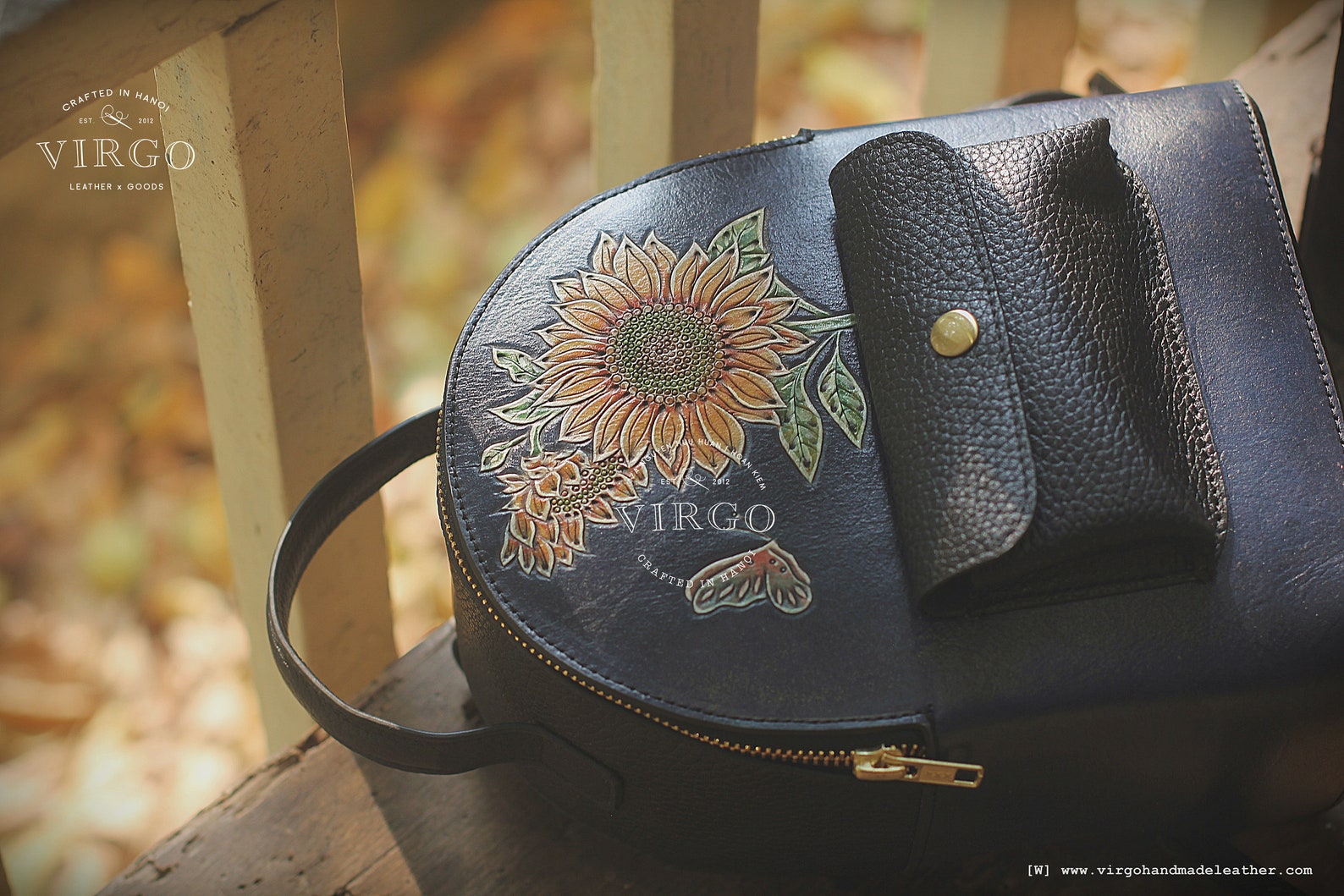 Sunflower Hand Tooled Carved Backpack Custom Handmade - Etsy