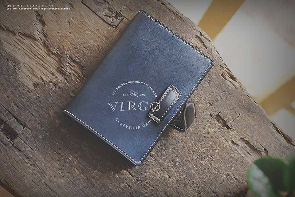 Ship and Sea Hand Tooled Wallet for Men, Personalized Vintage Birthday ...