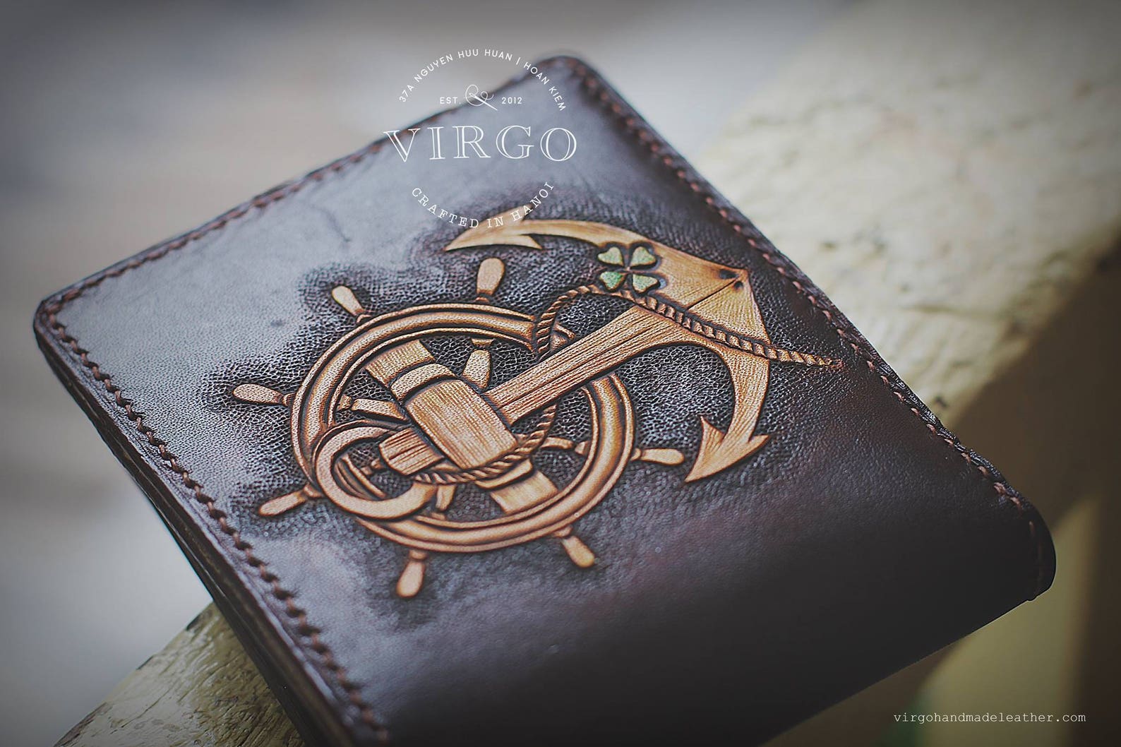 Ship and Sea Hand Tooled/carved Wallet for Men - Etsy