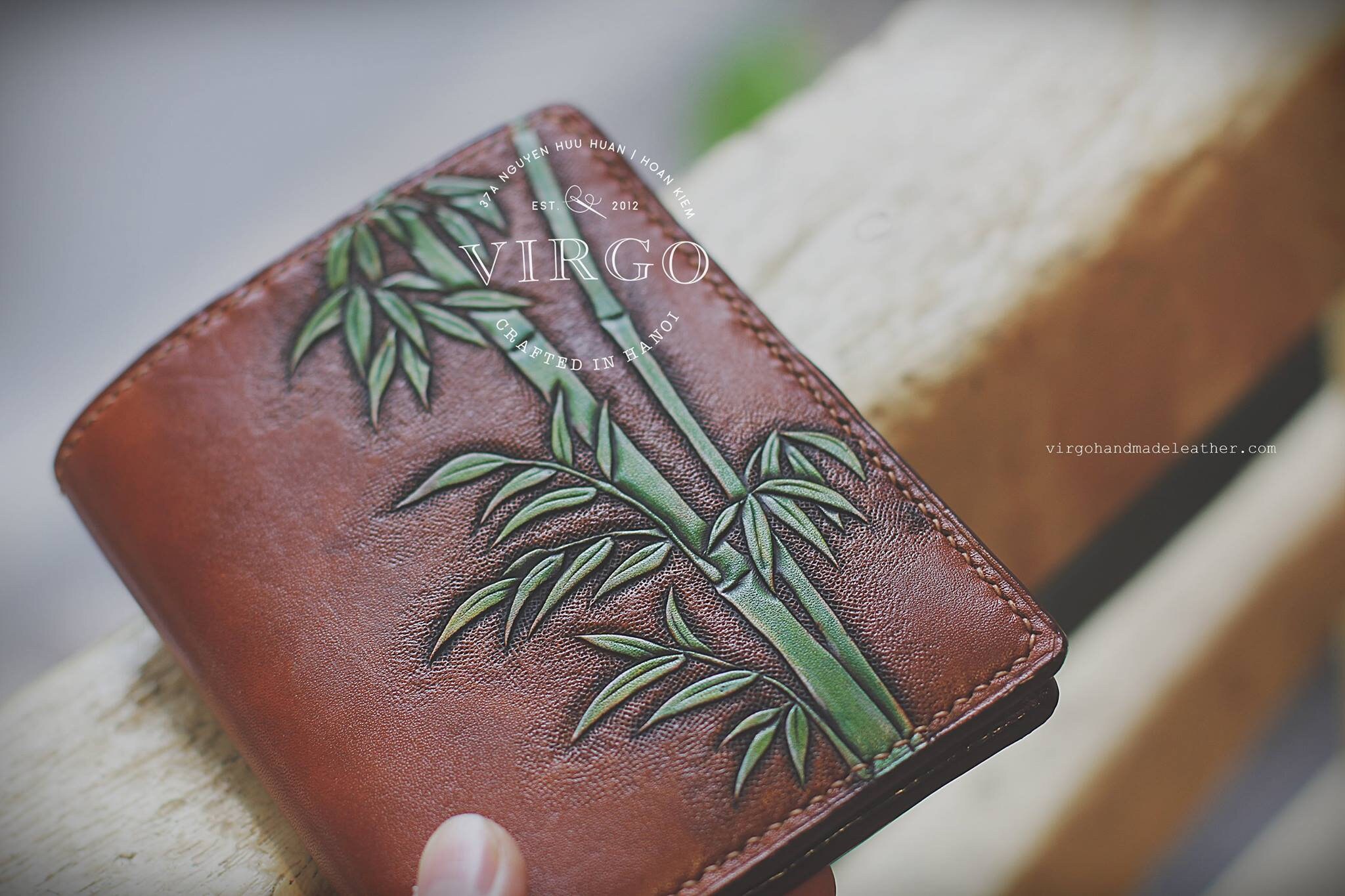 Bamboo Hand Tooled Carved Wallet Handmade Custom | Etsy