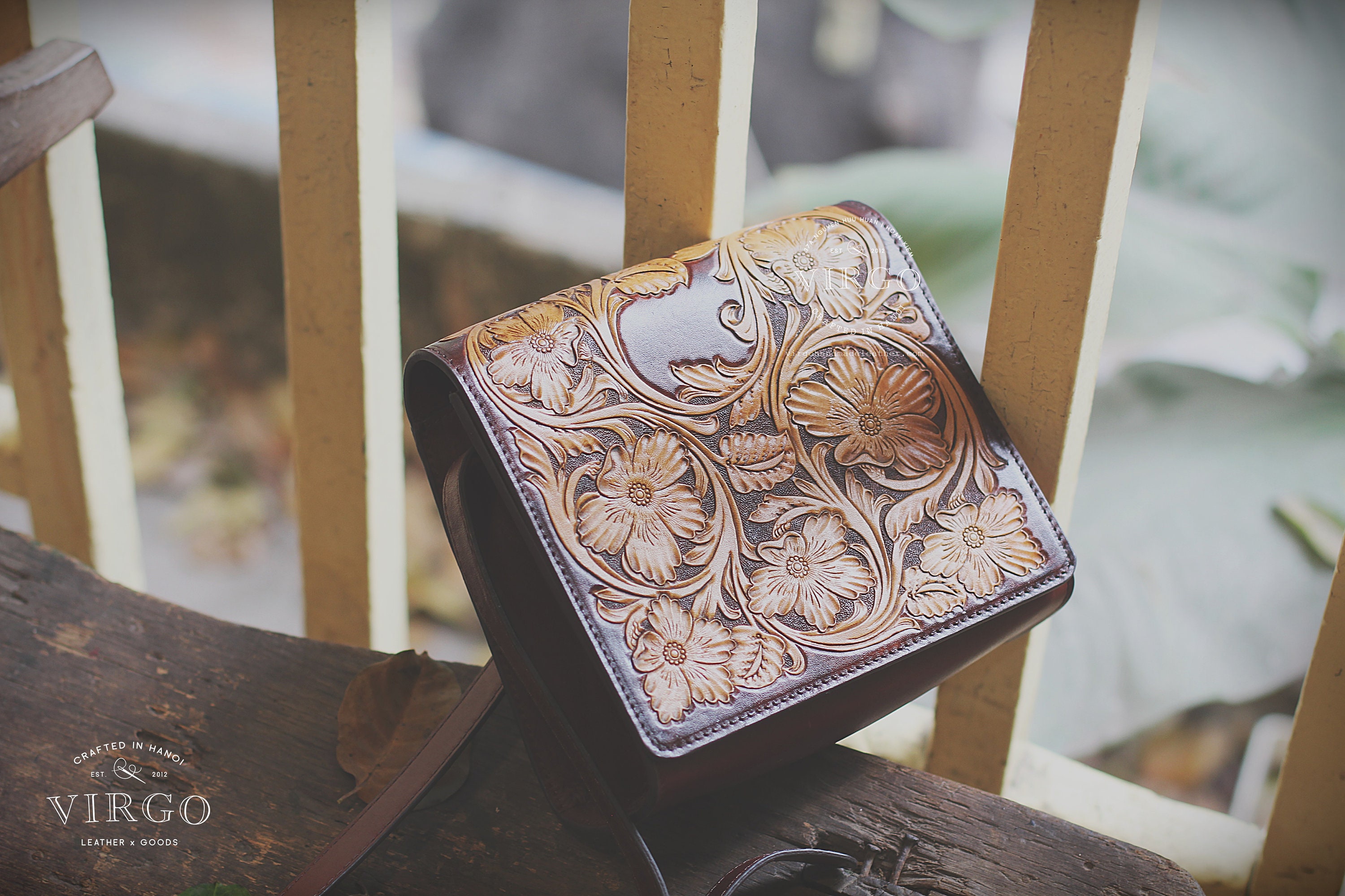 Sheridan cross body hand carved bag Custom Handmade Leather | Etsy