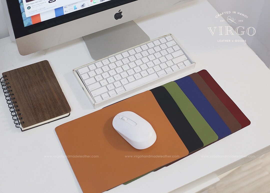 Personalized Leather Mouse Pad, Custom Unique Mouse Pad, Gift for Him ...