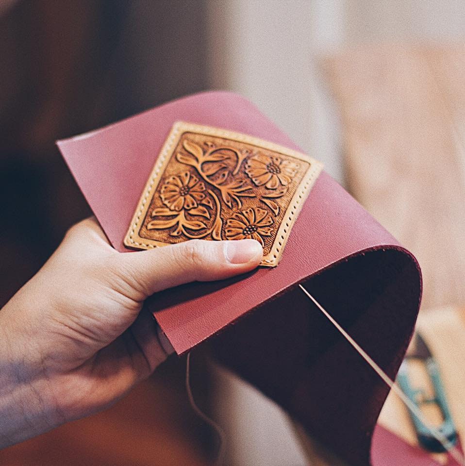 Cosmos Hand Tooled Envelope Wallet Handmade Personalised - Etsy