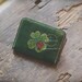 Lucky Clover and Lady Bug Hand Tooled Wallet Personalized Vegetable ...