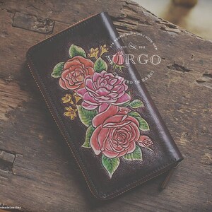 Bunch of Roses Hand Tooled/carved Wallet for Women - Etsy
