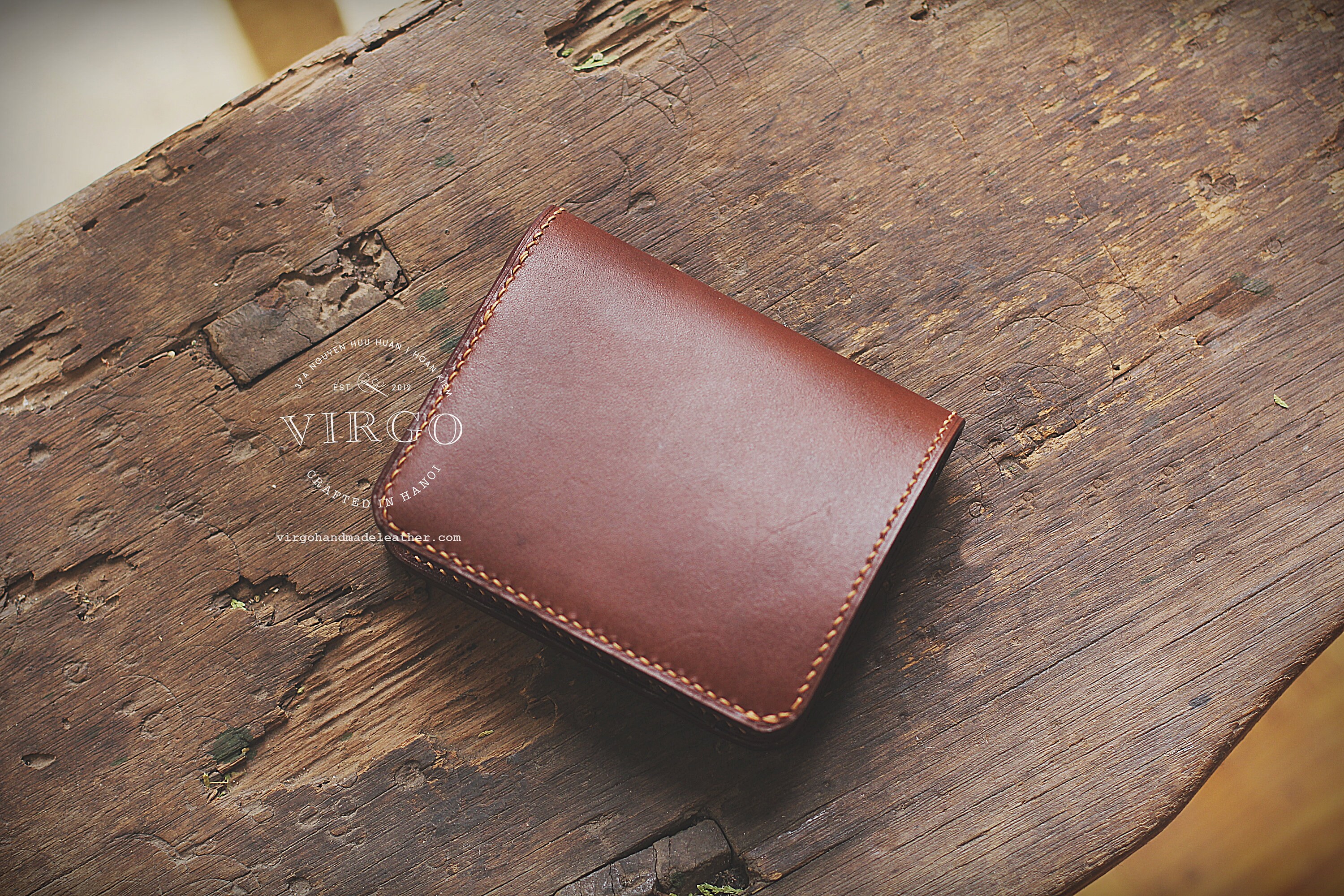 Leather Small Mini Wallet, Handmade, Custom, Personalised Leather Gift ...
