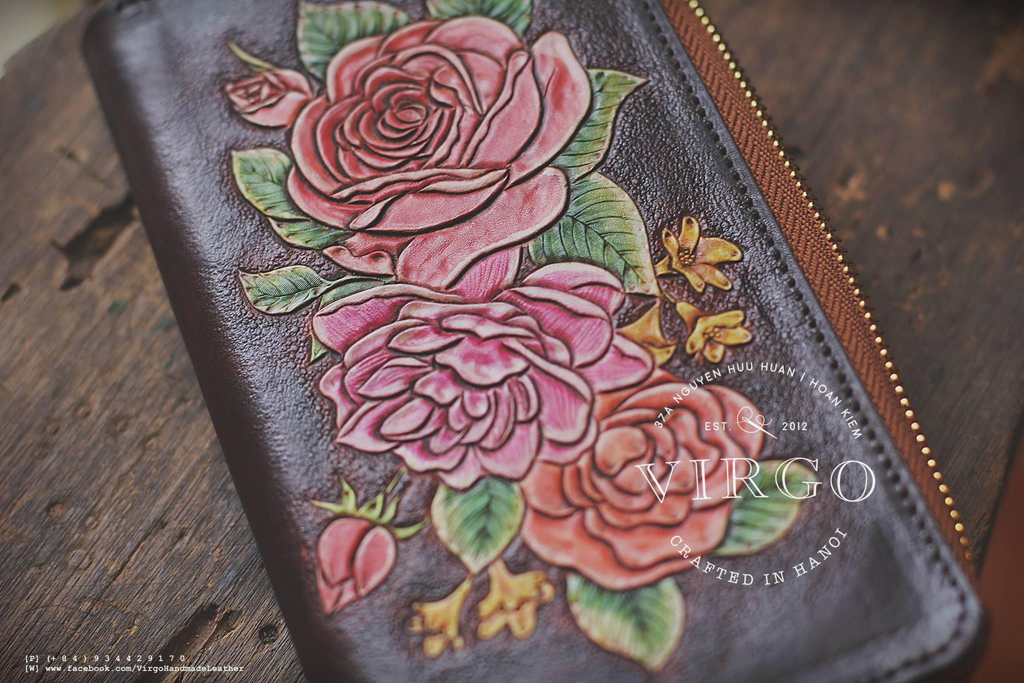 Bunch of Roses Hand Tooled/carved Wallet for Women - Etsy