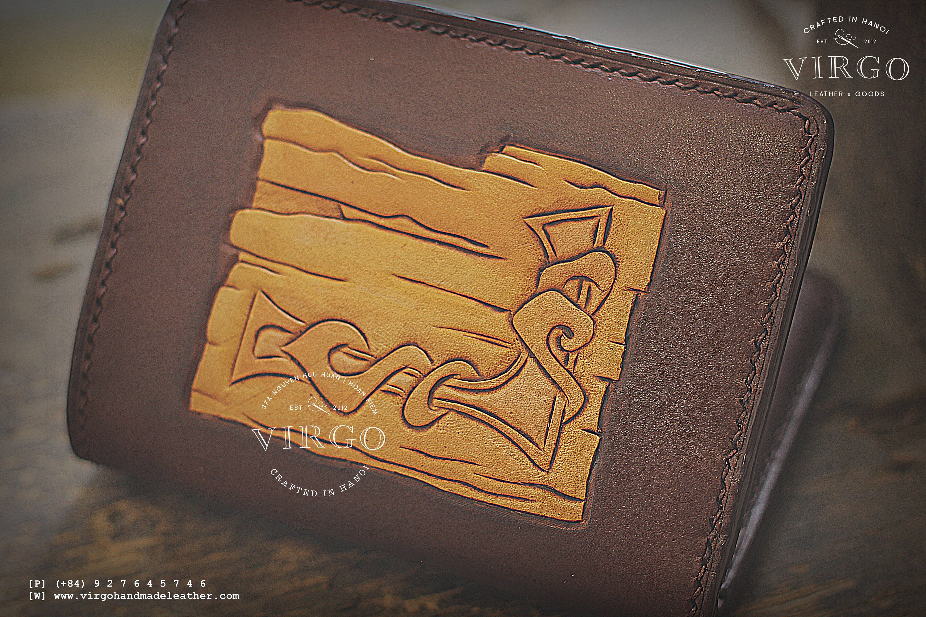 Letter L Hand Tooled Wallet Handmade Custom Personalised | Etsy