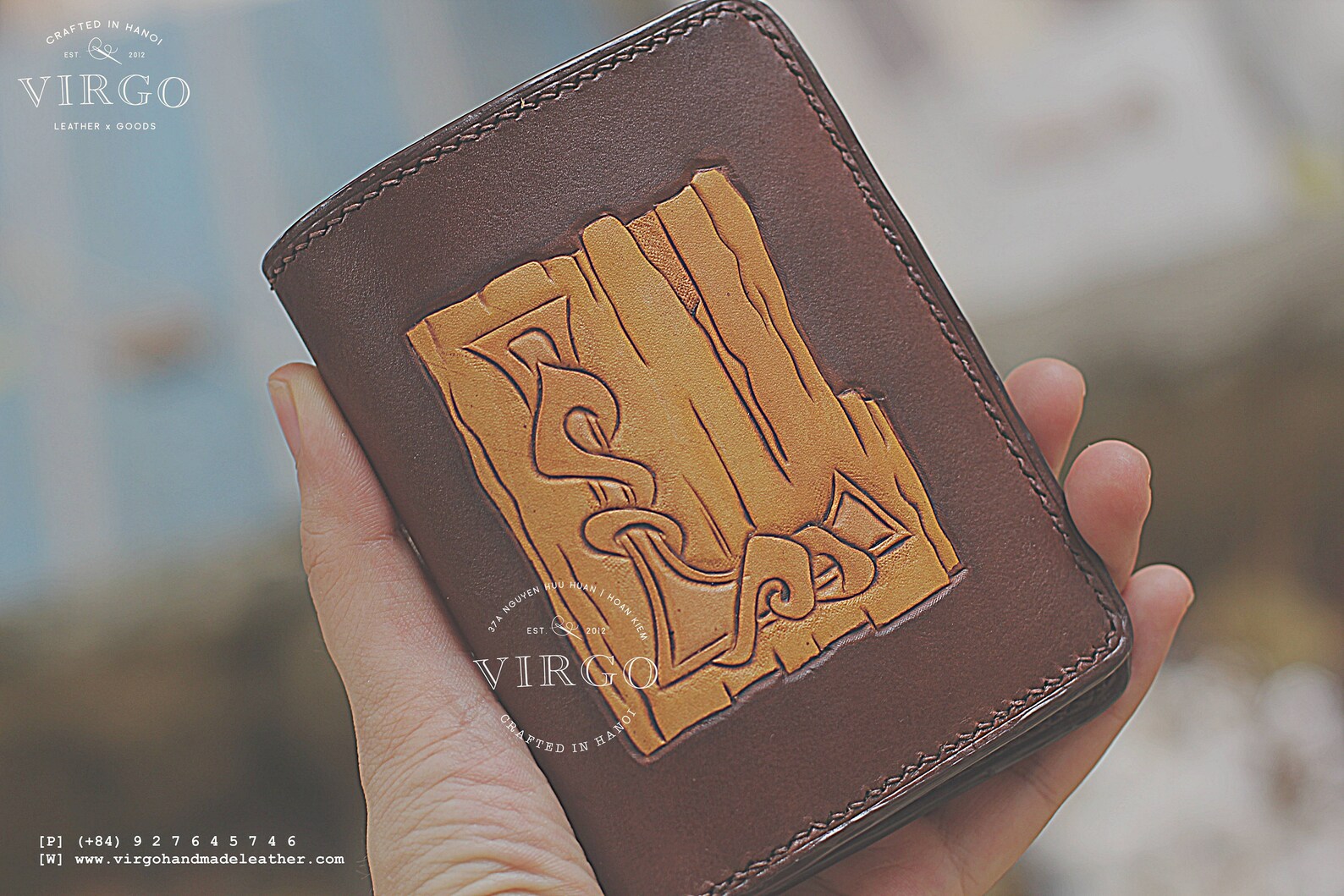 Letter L Hand Tooled Wallet Handmade Custom Personalised - Etsy