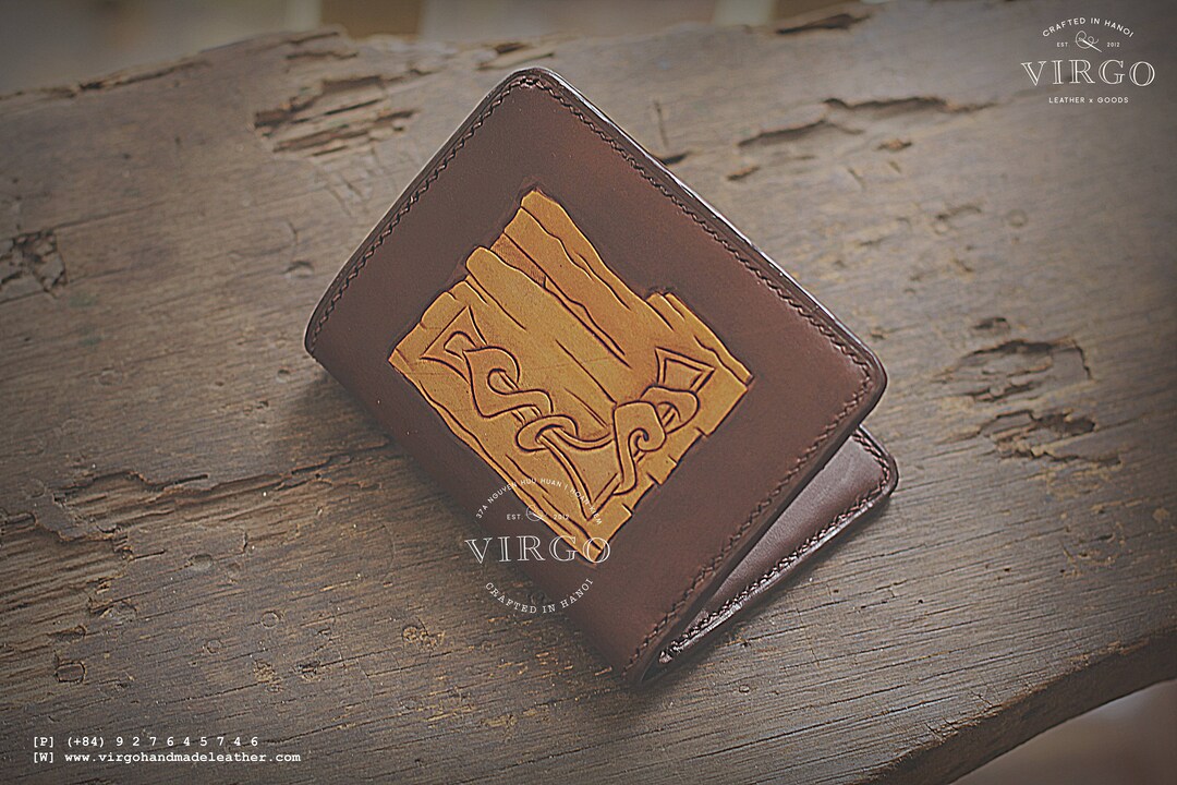 Letter L Hand Tooled Wallet, Handmade, Custom, Personalised Leather ...
