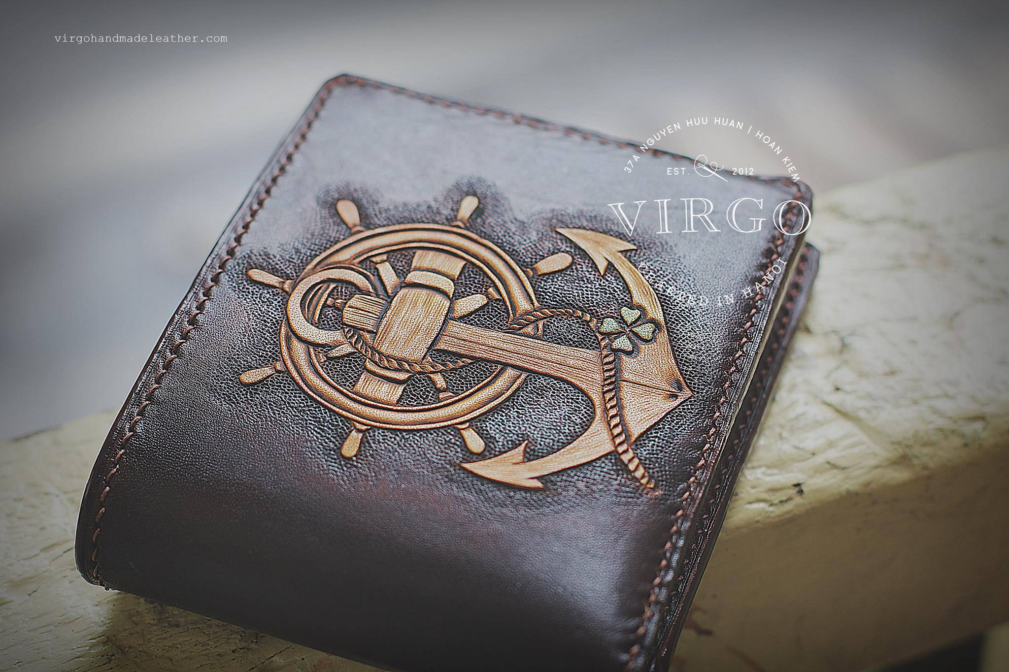 Ship and Sea Hand Tooled/carved Wallet for Men - Etsy