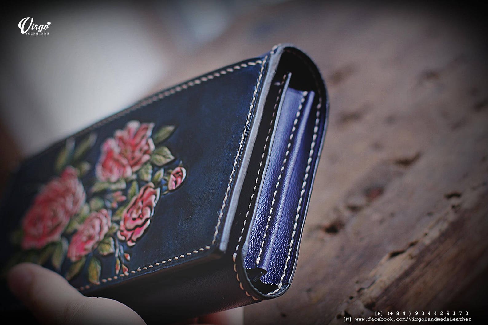Red Roses Hand Tooled/carved Wallet for Women - Etsy