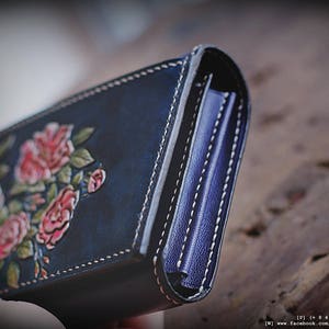Red Roses Hand Tooled/carved Wallet for Women - Etsy