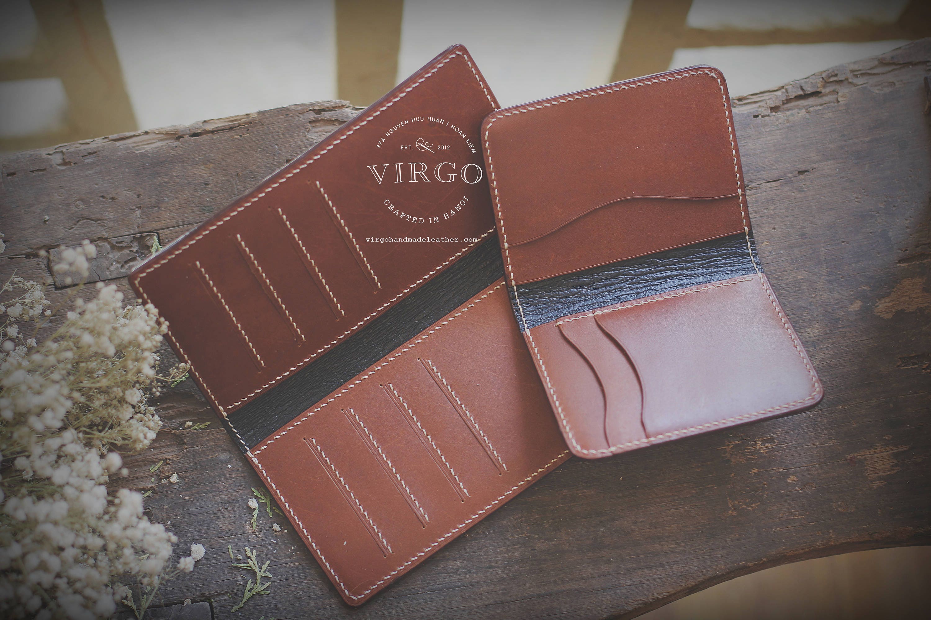 Sheridan Hand Tooled Wallet Set for Him and Her Personalized Vegetable ...