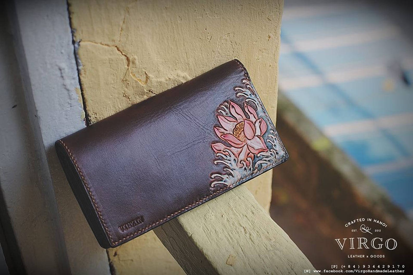 Koi Fish Leather Carving Wallet - Etsy