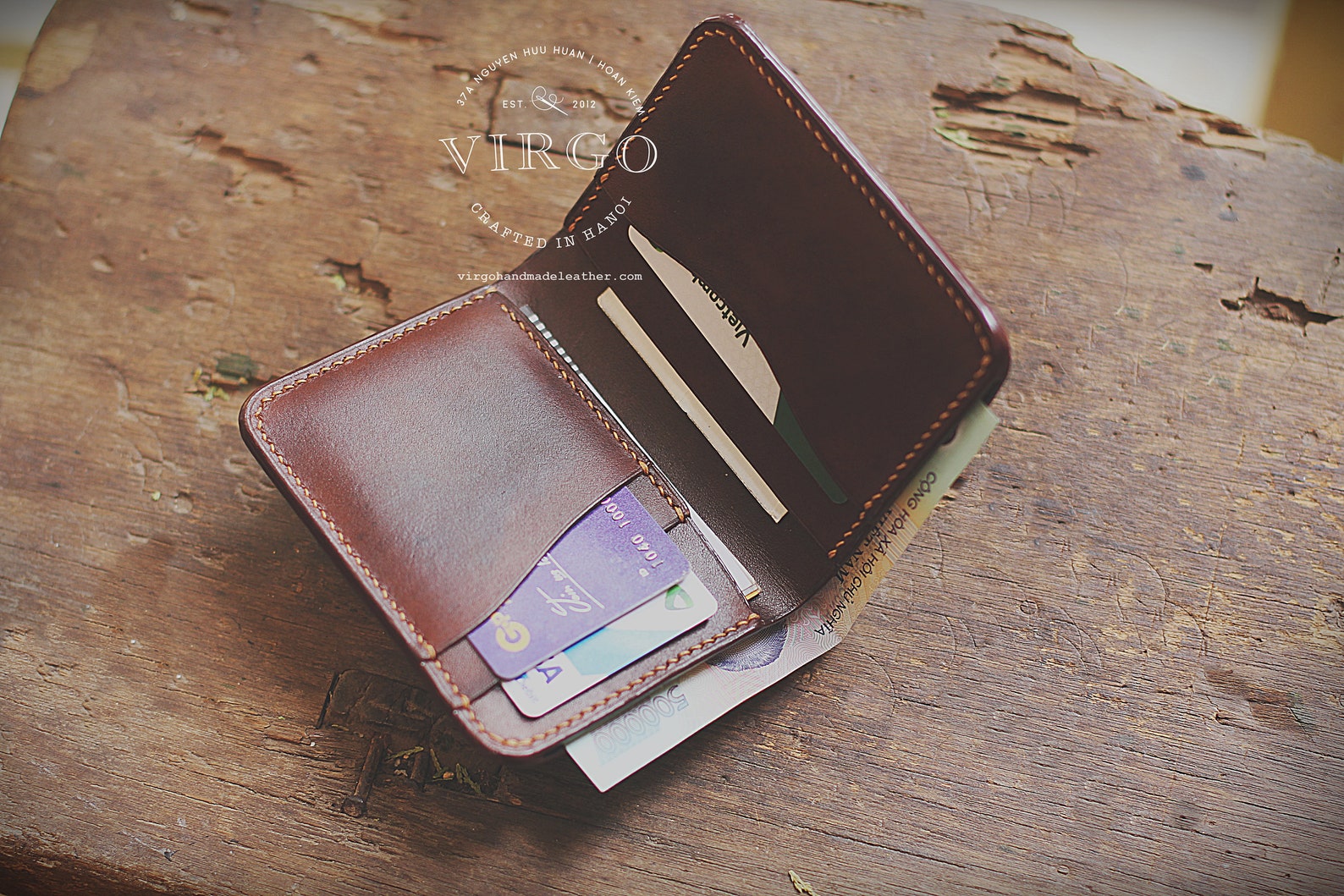 Leather Small Mini Wallet, Handmade, Custom, Personalised Leather Gift ...