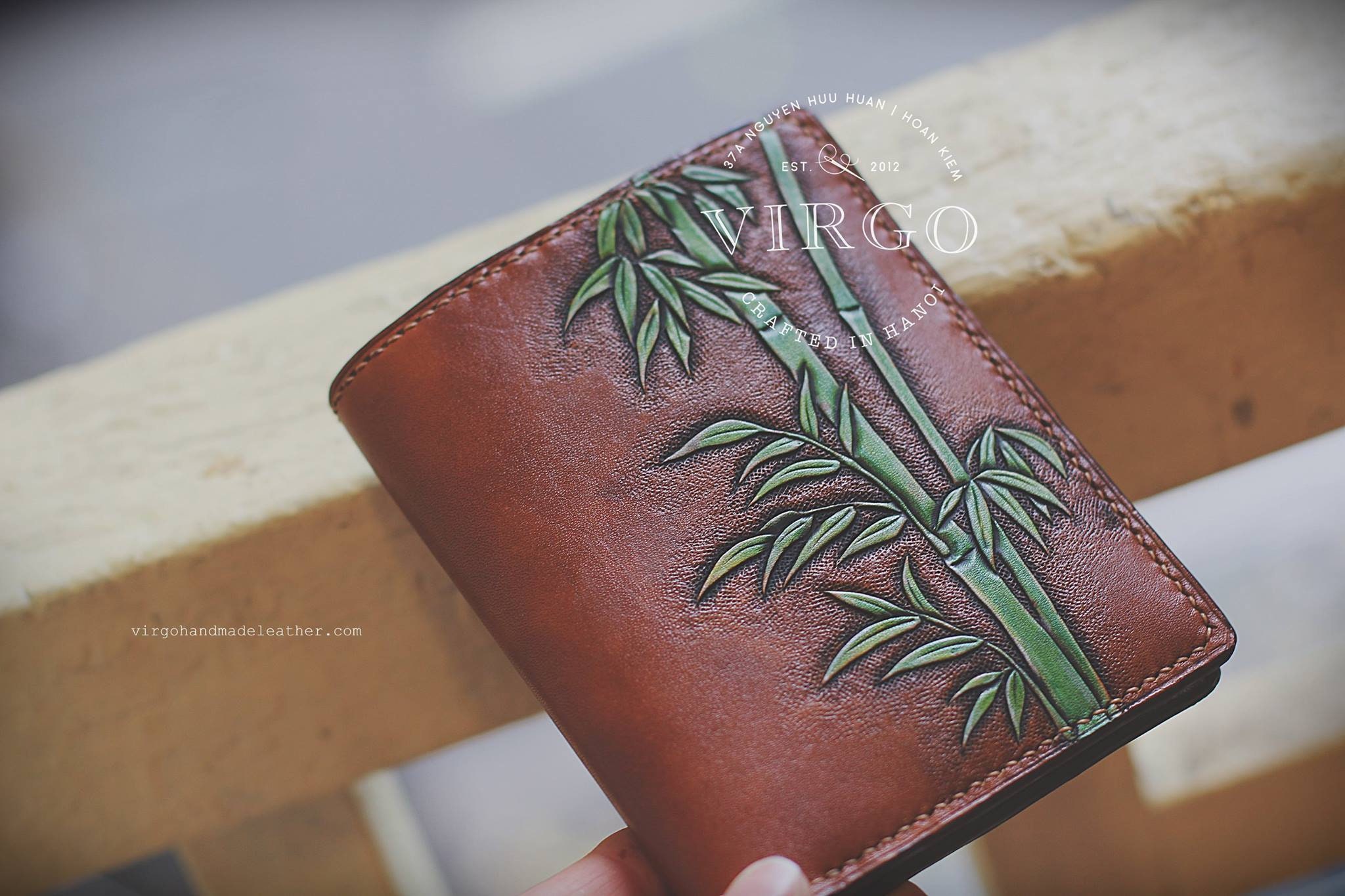 Bamboo Hand Tooled Carved Wallet Handmade Custom | Etsy