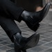 Handmade Men's Black Cowhide, Vincent Lukas Boots Cuban Heel Grounding ...