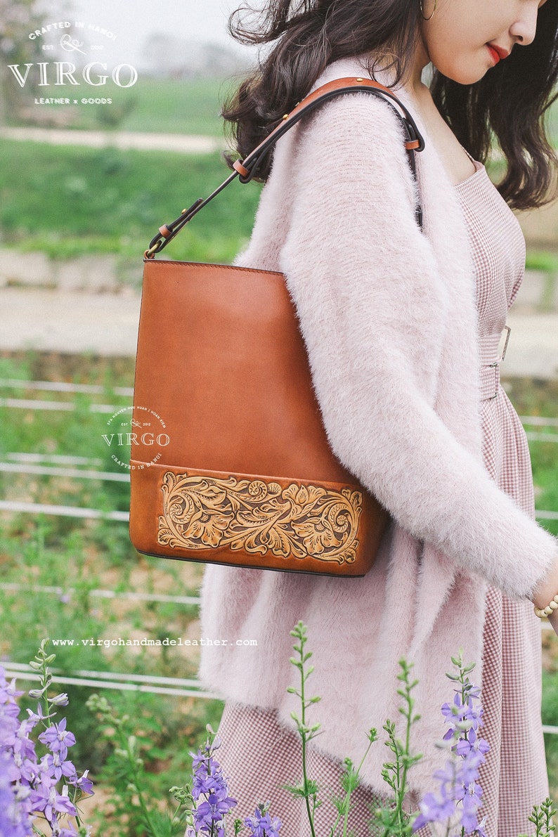 Furrla Carved Sheridan Bucket Classic Bag Unique Handbag,accessory ...