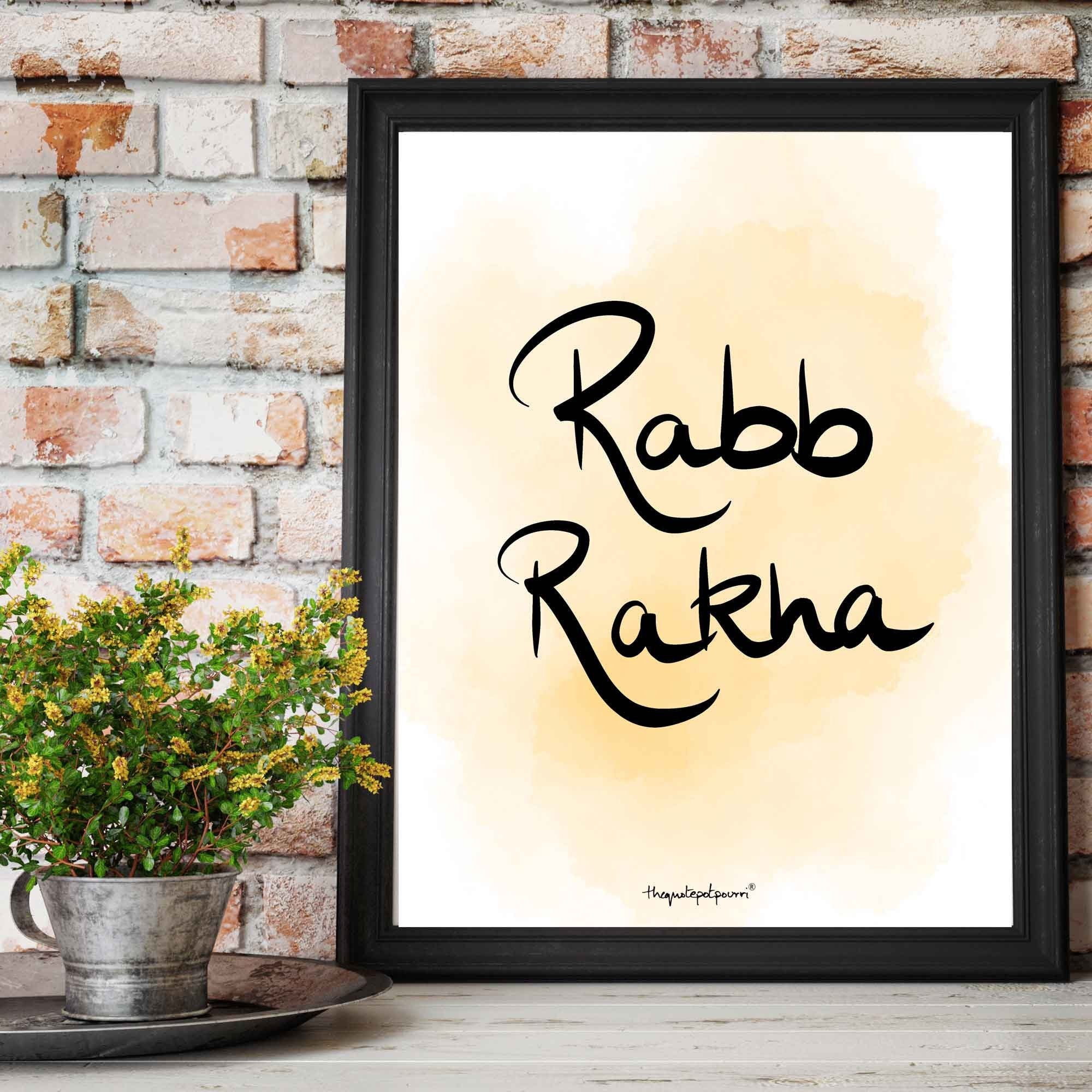 RABB RAKHA Punjabi Poster Instant Download Gurbani | Etsy