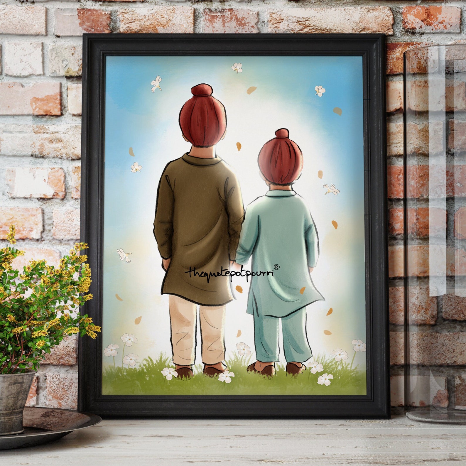 Brotherhood | Two Brothers | Three Brothers | Sibling Art | Punjabi Art ...