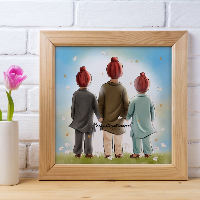Brotherhood | Two Brothers | Three Brothers | Sibling Art | Punjabi Art ...