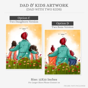 Dad and Kids Artwork | Sikh Art | Punjabi Art | Sikh Home Décor ...