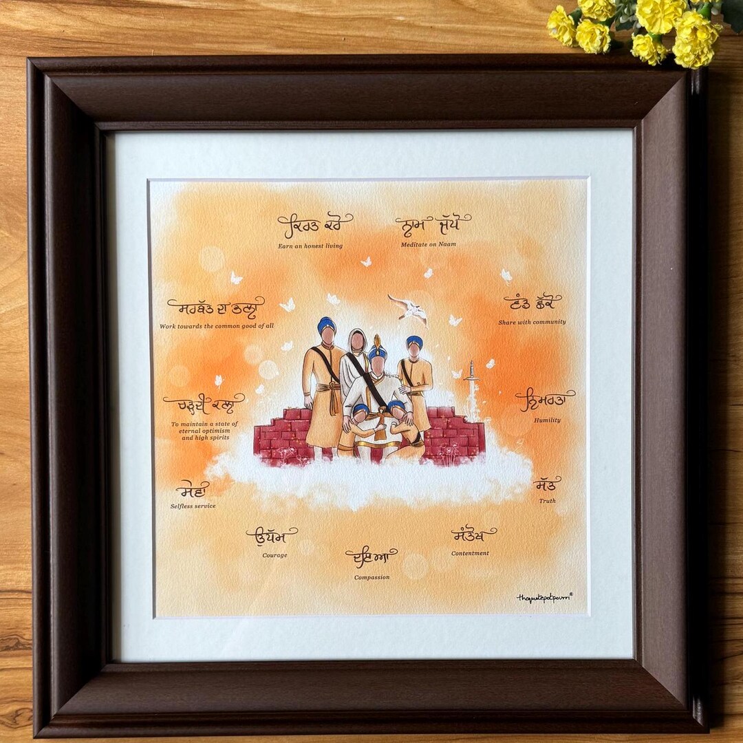 Sikhi | Khalsa Panth | Guru Gobind Singh Art | Mata Gujri | Chaar ...