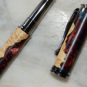 Fiji Handcrafted Wood and Resin Rollerball Pen - Etsy