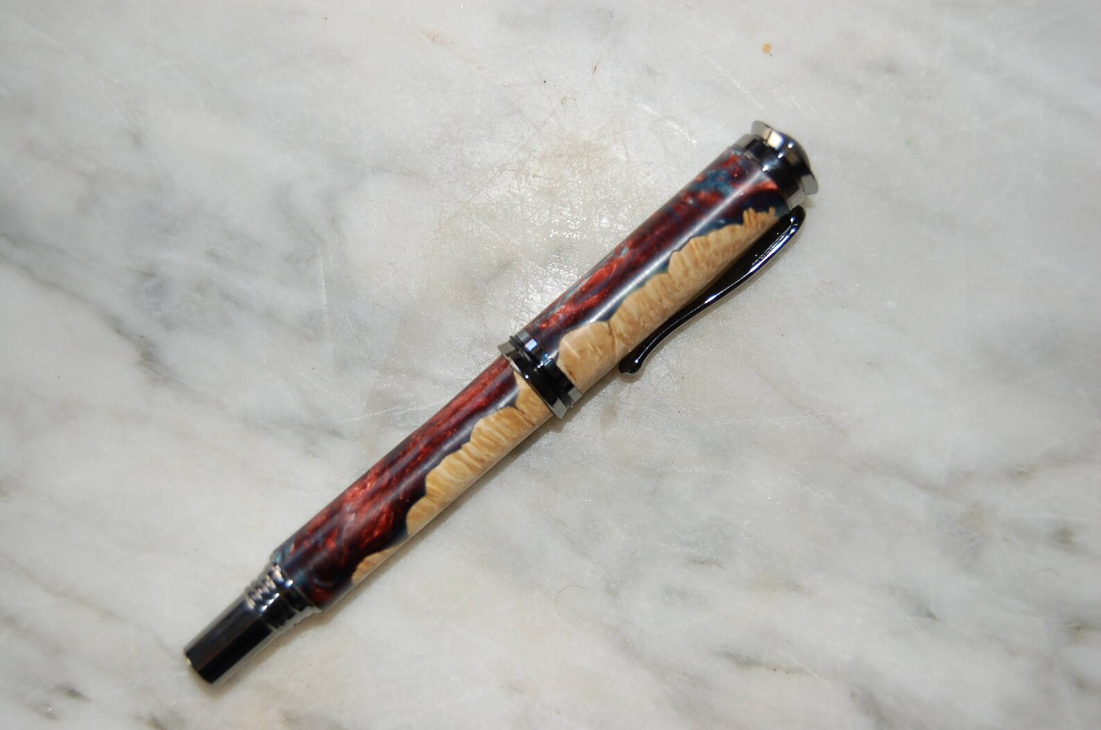 Fiji Handcrafted Wood and Resin Rollerball Pen - Etsy