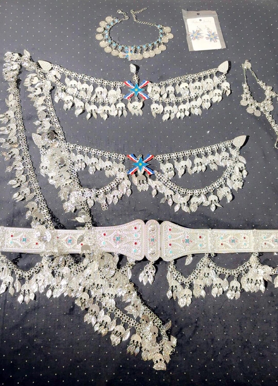 7 Piece Khomala Set, Assyrian Khomala Jewelry. - Etsy