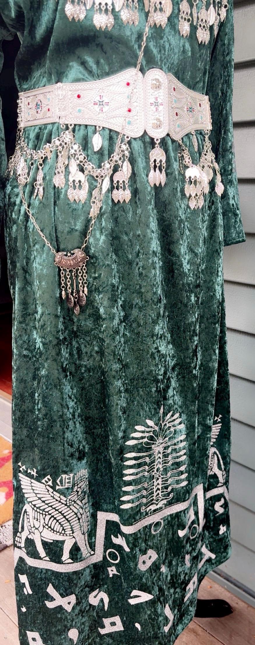 8 Piece Khomala Women’s Clothing. Medium/large Green Dress, With ...