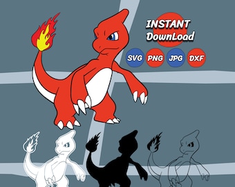 Charmander Layered Svg - Etsy