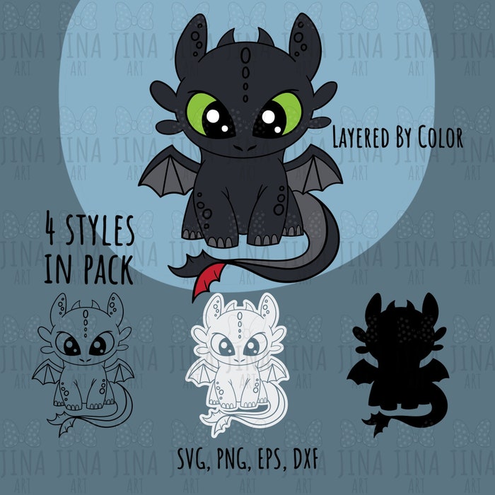 Toothless Svg - Etsy