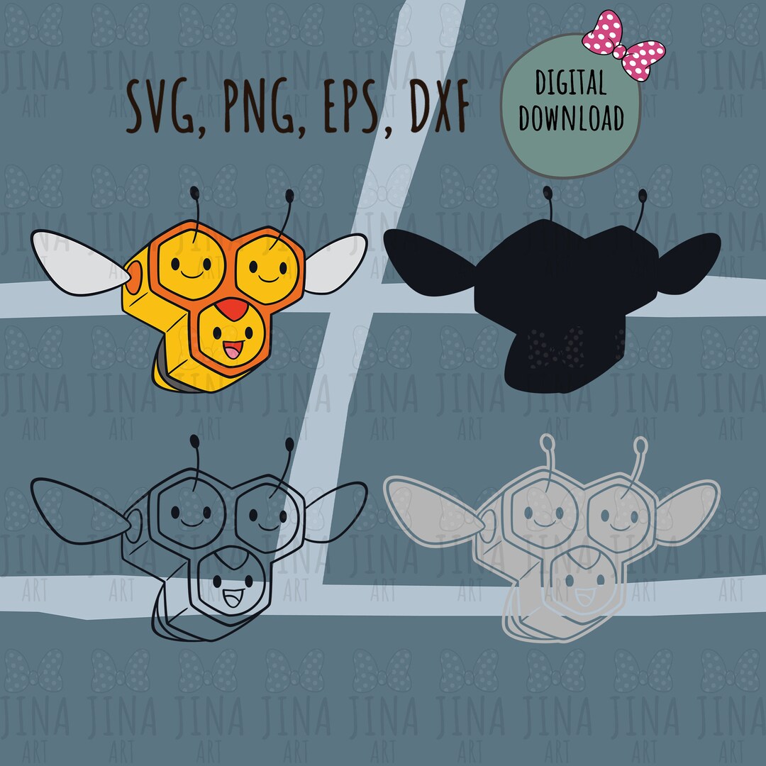 Bee svg/ honeycomb svg/ Bee monster svg/ Combee svg Cut - Etsy España