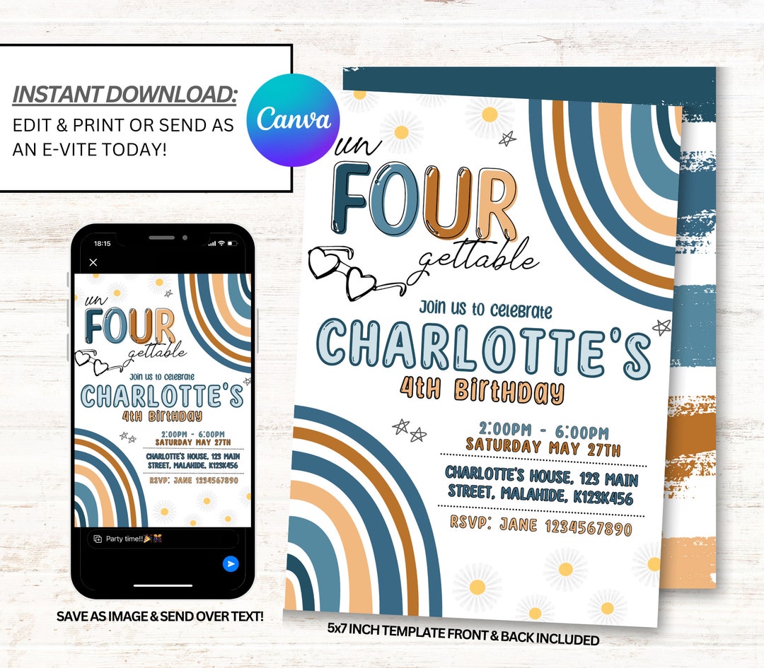 Unfourgettable Invitation, Unfourgettable Birthday Invitations ...