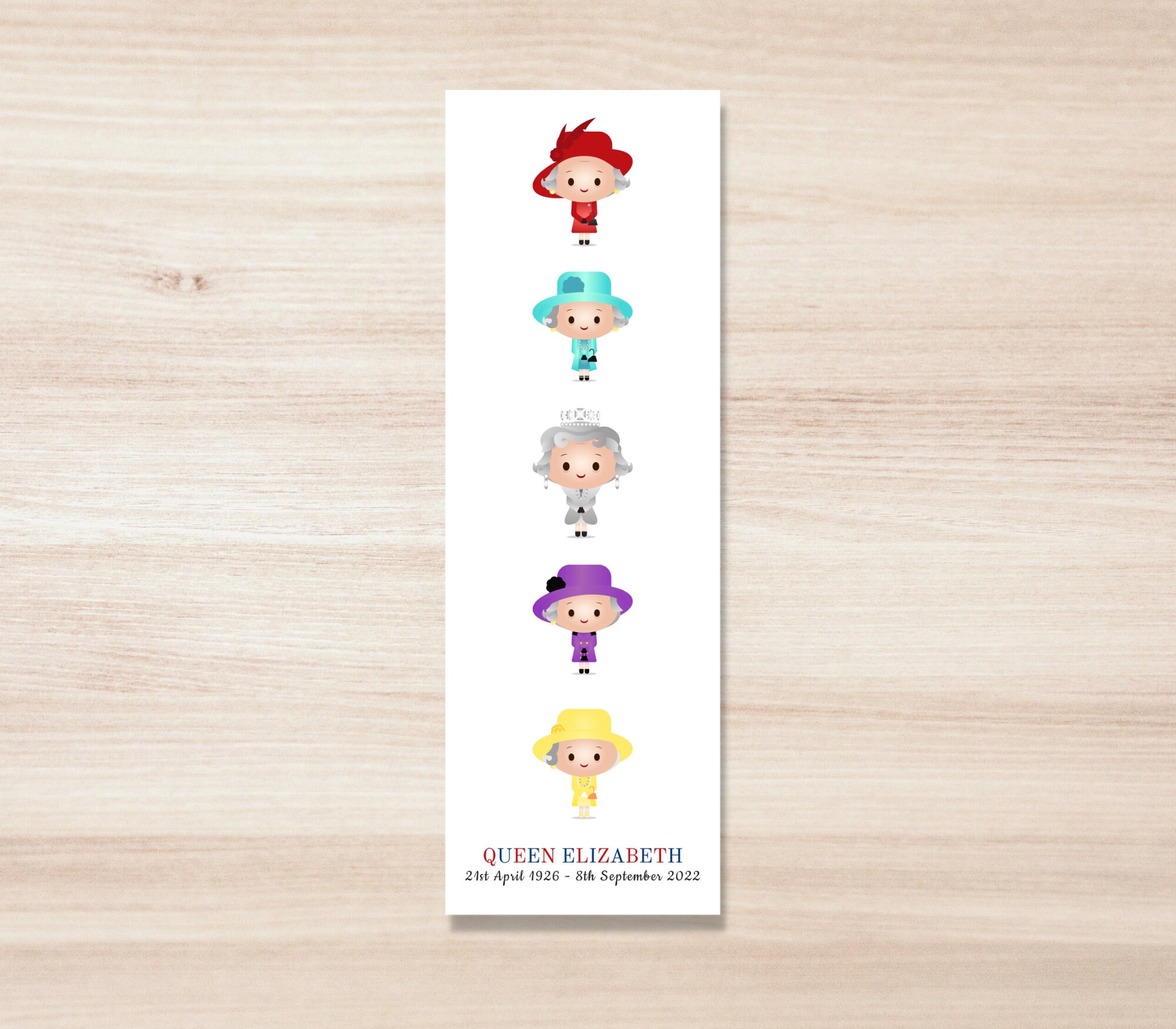Queen Elizabeth Bookmark Memorabilia Royal Family Memorial RIP - Etsy