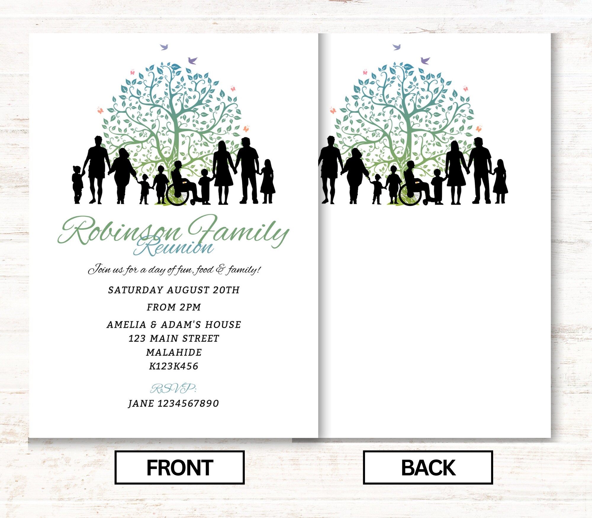 Family Reunion Invitation, Reunion Invites, Reunion Party Invitations ...