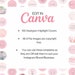 100 Pink Instagram Story Highlight Covers Canva Editable Instagram ...