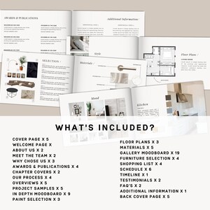 Interior Design Template Bundle, 100 Interior Design Templates, Minimal ...