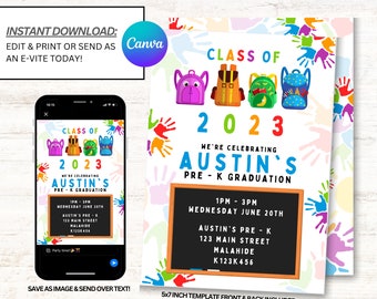 Pre-k Graduation Invitations - Etsy