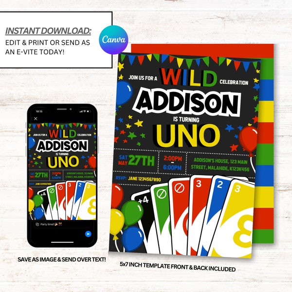 Uno Birthday - Etsy