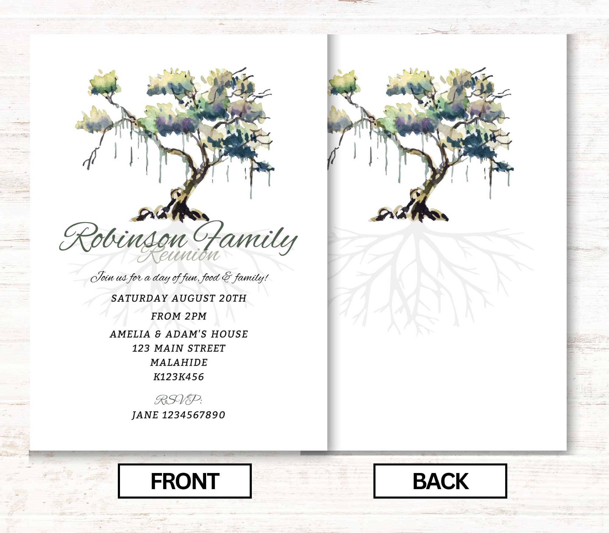 Family Reunion Invitation, Reunion Invites, Reunion Party Invitations ...