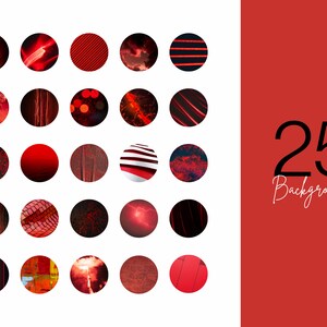 100 Red Instagram Story Highlight Covers - Canva Editable Instagram ...
