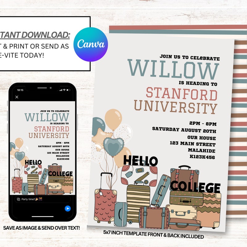 College Send Off - Etsy