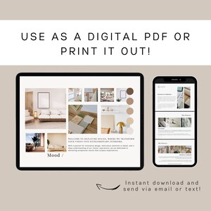 Interior Design Template Bundle, 100 Interior Design Templates, Minimal ...