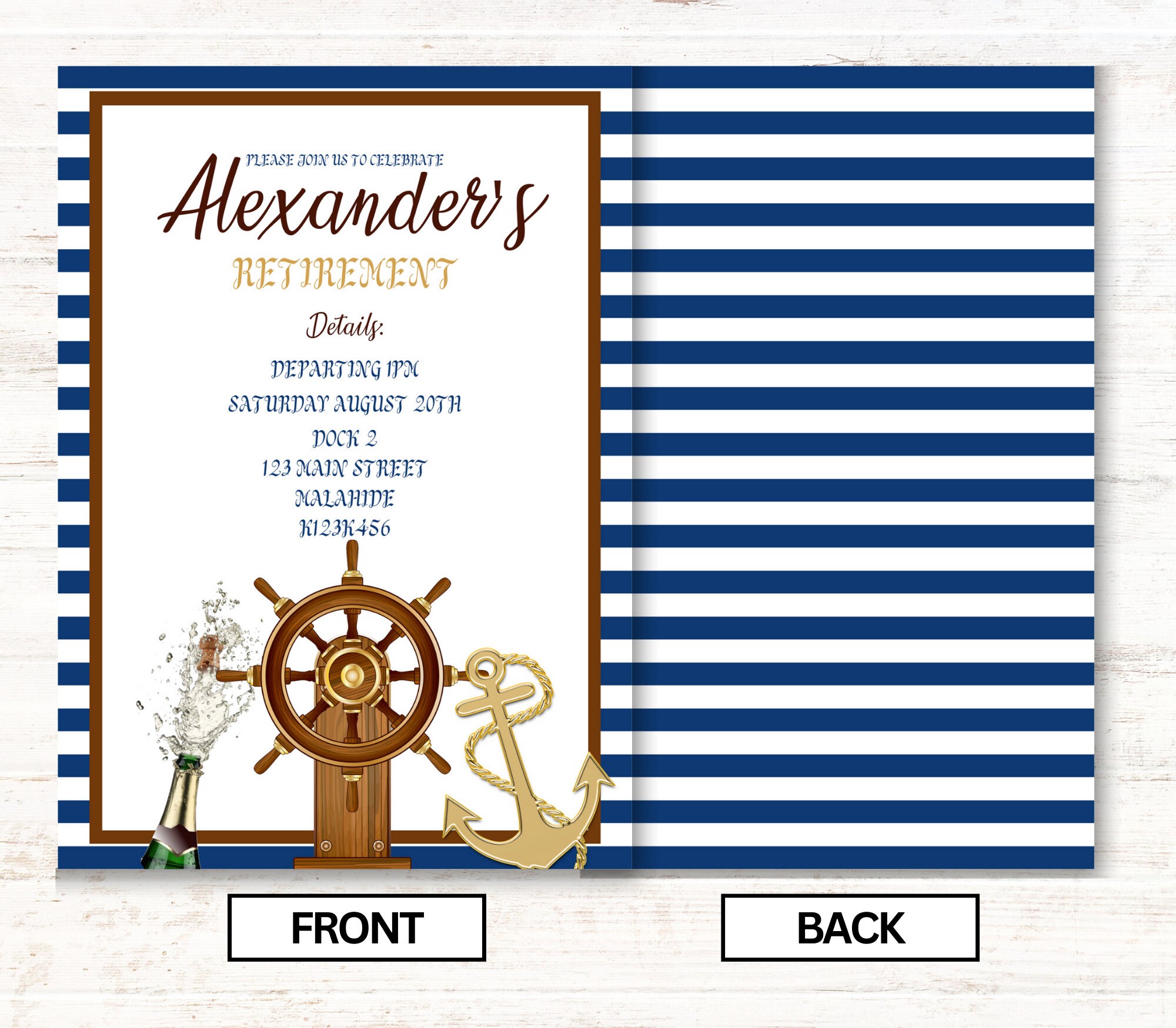 Yacht Invitations Yacht Party Invitation Boat Party Invites - Etsy