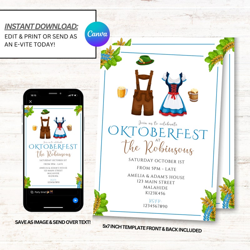 Oktoberfest Invitation - Etsy