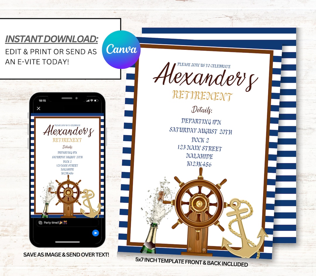 Yacht Invitations, Yacht Party Invitation, Boat Party Invites, Yacht ...