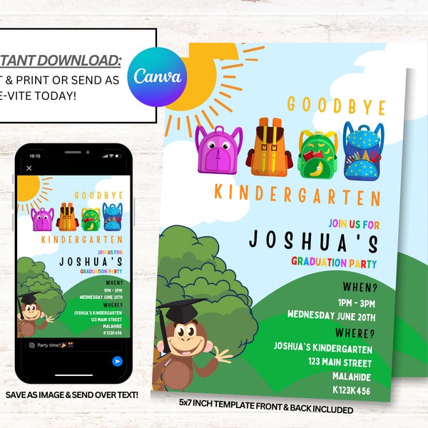 Pre School Graduation Invitation - Etsy